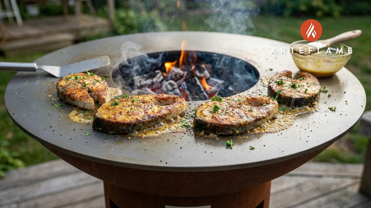 Grilled Bluefish Steaks with Mustard Sauce (Maryland Style) | Arteflam ...