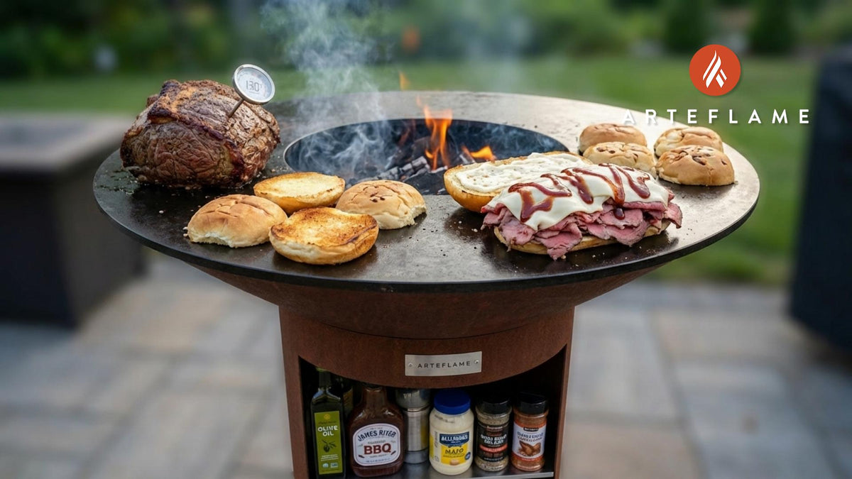 Grilled Roast Beef Sandwiches (Massachusetts Style) | Arteflame ...