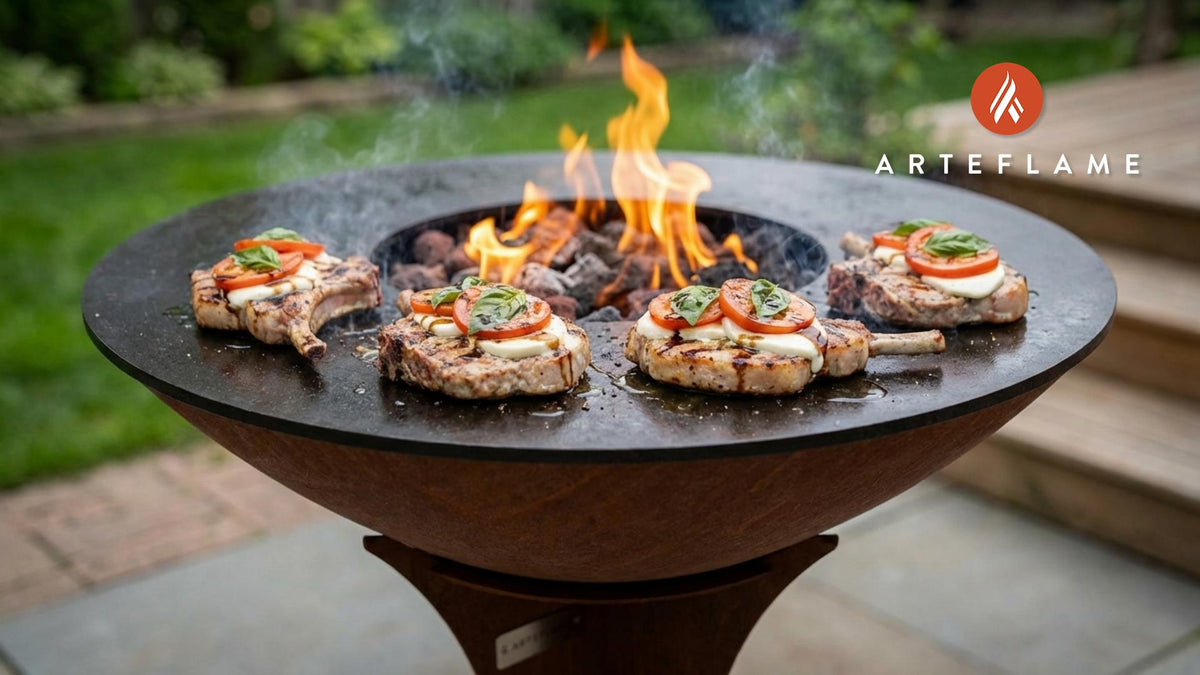 Grilled Pork Chop Caprese on the Arteflame Grill – Arteflame Outdoor Grills
