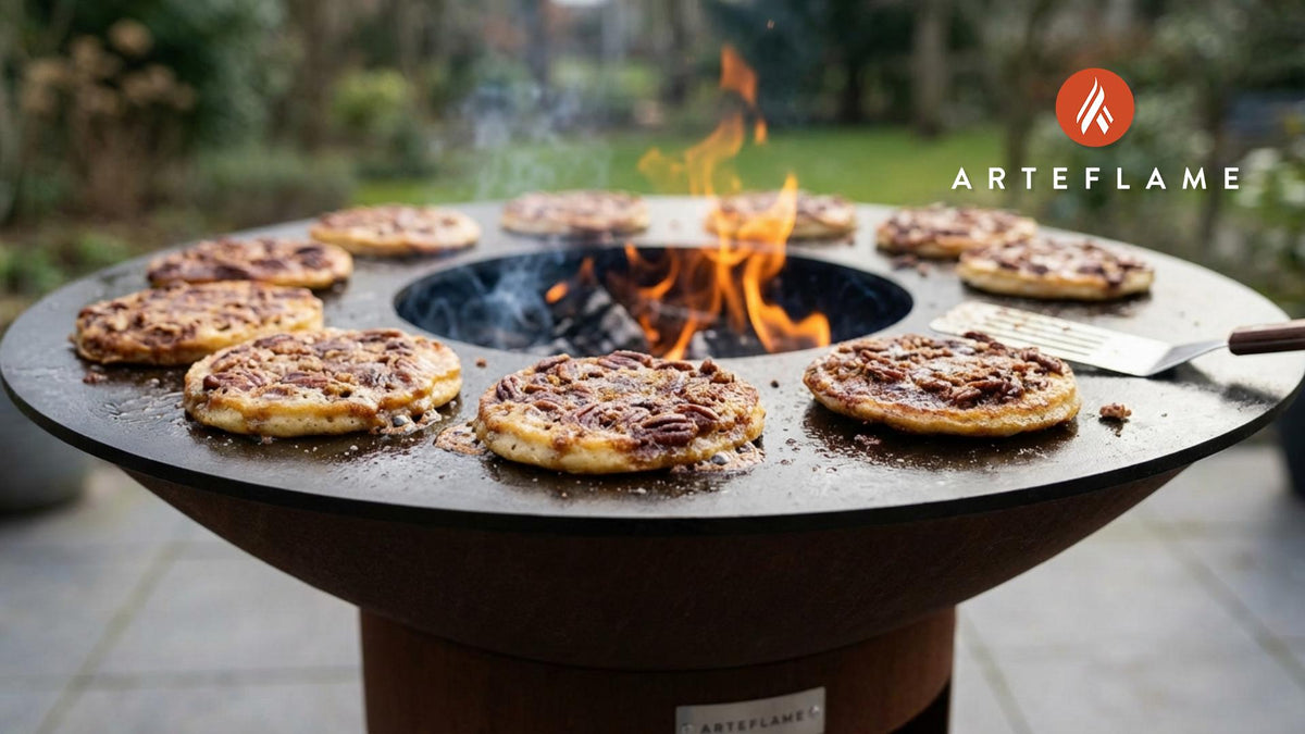 Pecan Pie Griddle Cakes (Oklahoma Style) | Arteflame – Arteflame ...