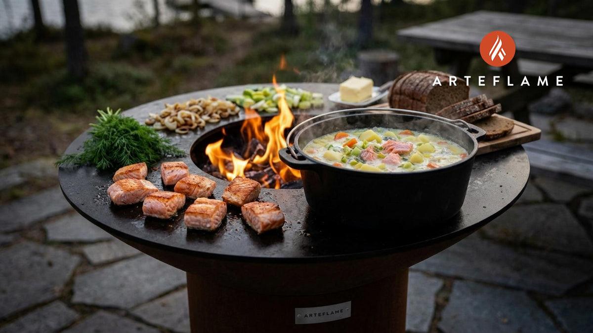 Grilled Salmon Soup (Finnish Lohikeitto) | Arteflame – Arteflame ...