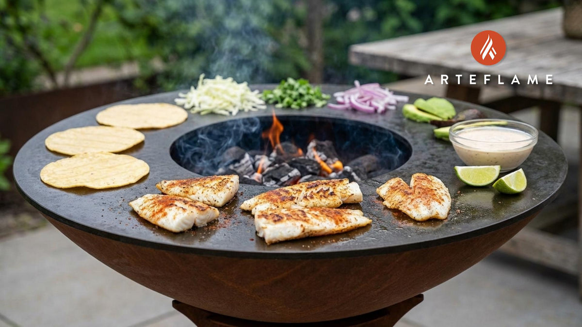 Grilled Fish Tacos: Wood-Fired Flat Top Style | Arteflame – Arteflame ...