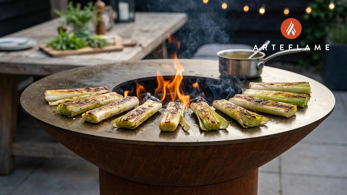 Charred Leeks with Mustard Vinaigrette (Smoky) | Arteflame – Arteflame ...