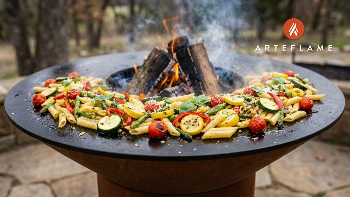 Grilled Pasta Primavera: Charred & Wood-Fired | Arteflame – Arteflame ...