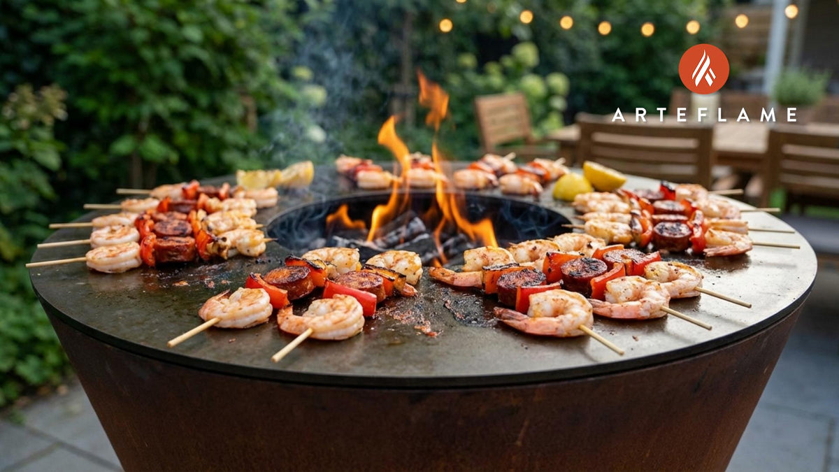 Grilled Shrimp & Chorizo Skewers (New Jersey Style) | Arteflame ...