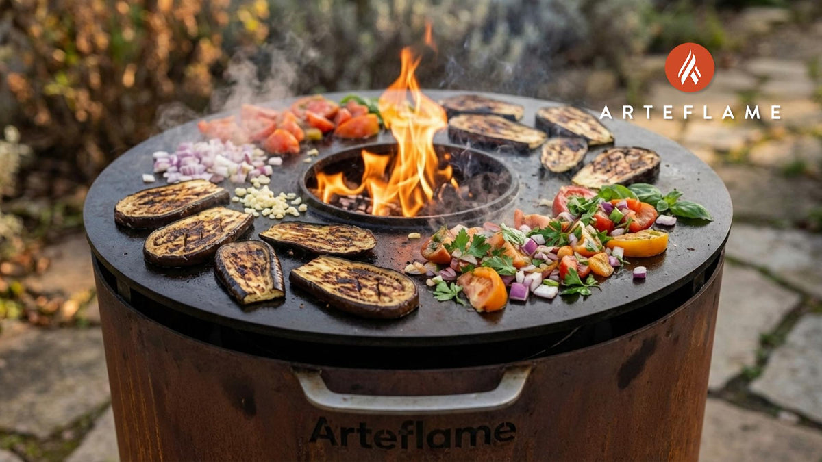Charred Eggplant & Tomato Salad (Connecticut Style) | Arteflame ...