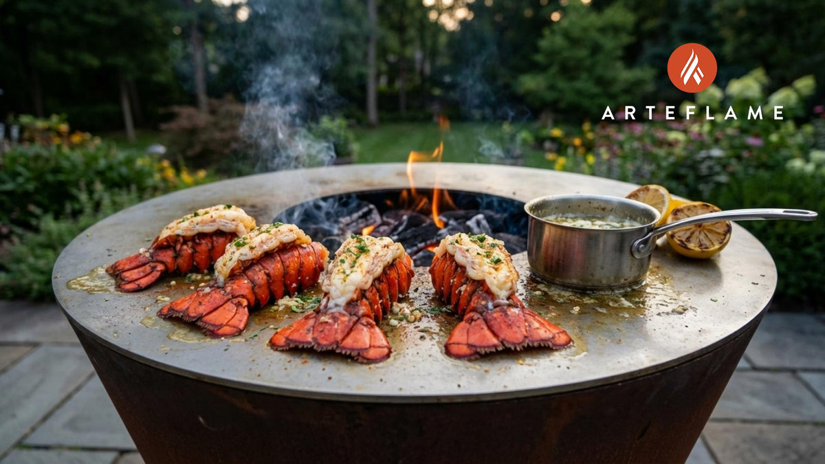 Grilled Lobster Tails with Garlic Butter (Connecticut Style) | Artefla ...