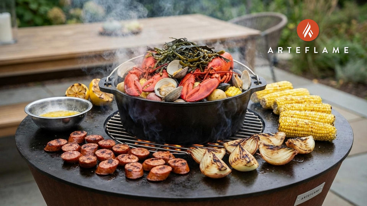 Grilled Seafood Clam Bake (Maine Style) | Arteflame – Arteflame Outdoor ...